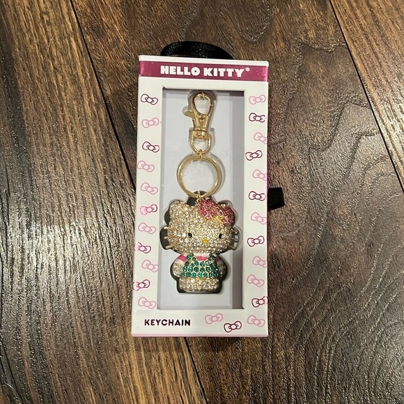 Sanrio | Accessories | Hello Kitty Rhinestone Keychain | Poshmark